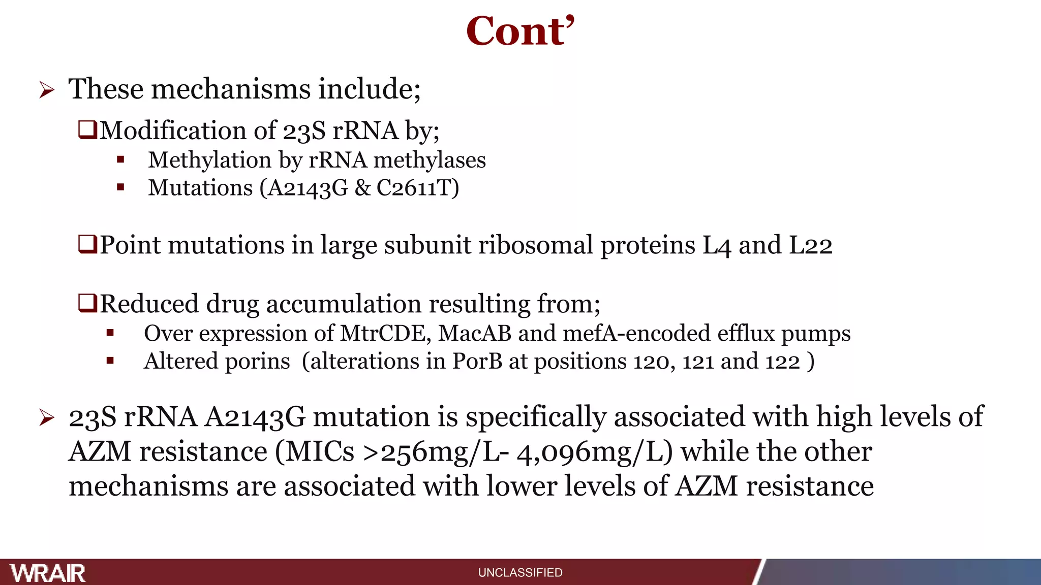 Azithromycin resistance.pptx