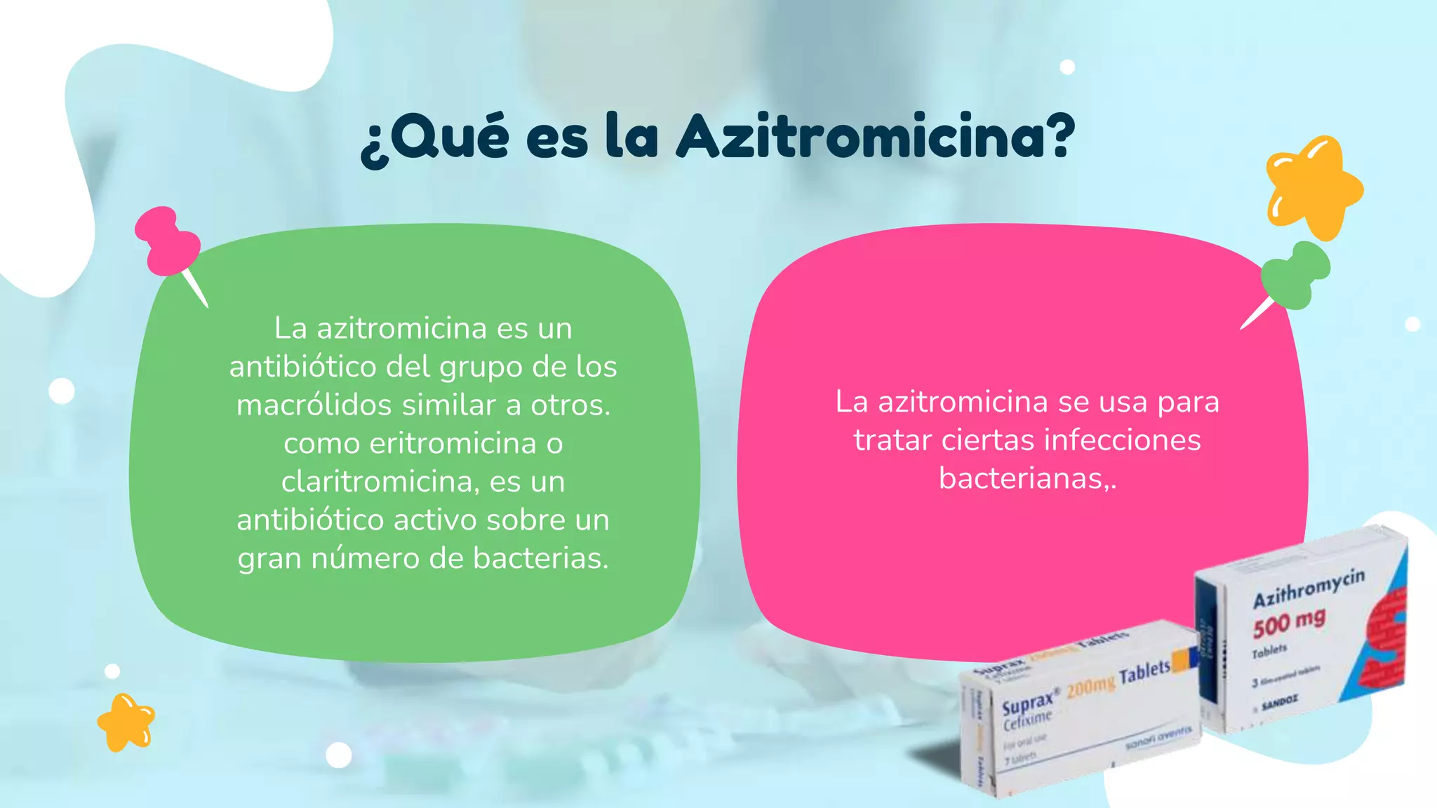 Azitromicina (antibiótico / macrólidos) | PPTX
