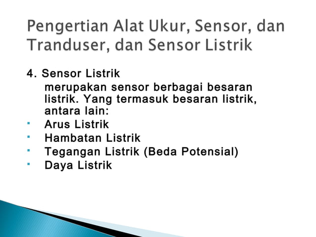 Aziz ghufron sensor listrik | PPT