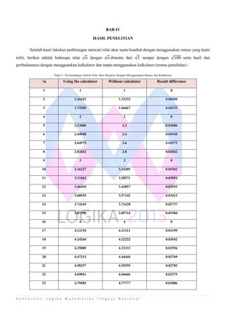 cara menghitung nilai akar kuadrat tanpa menggunakan kalkulator | PDF