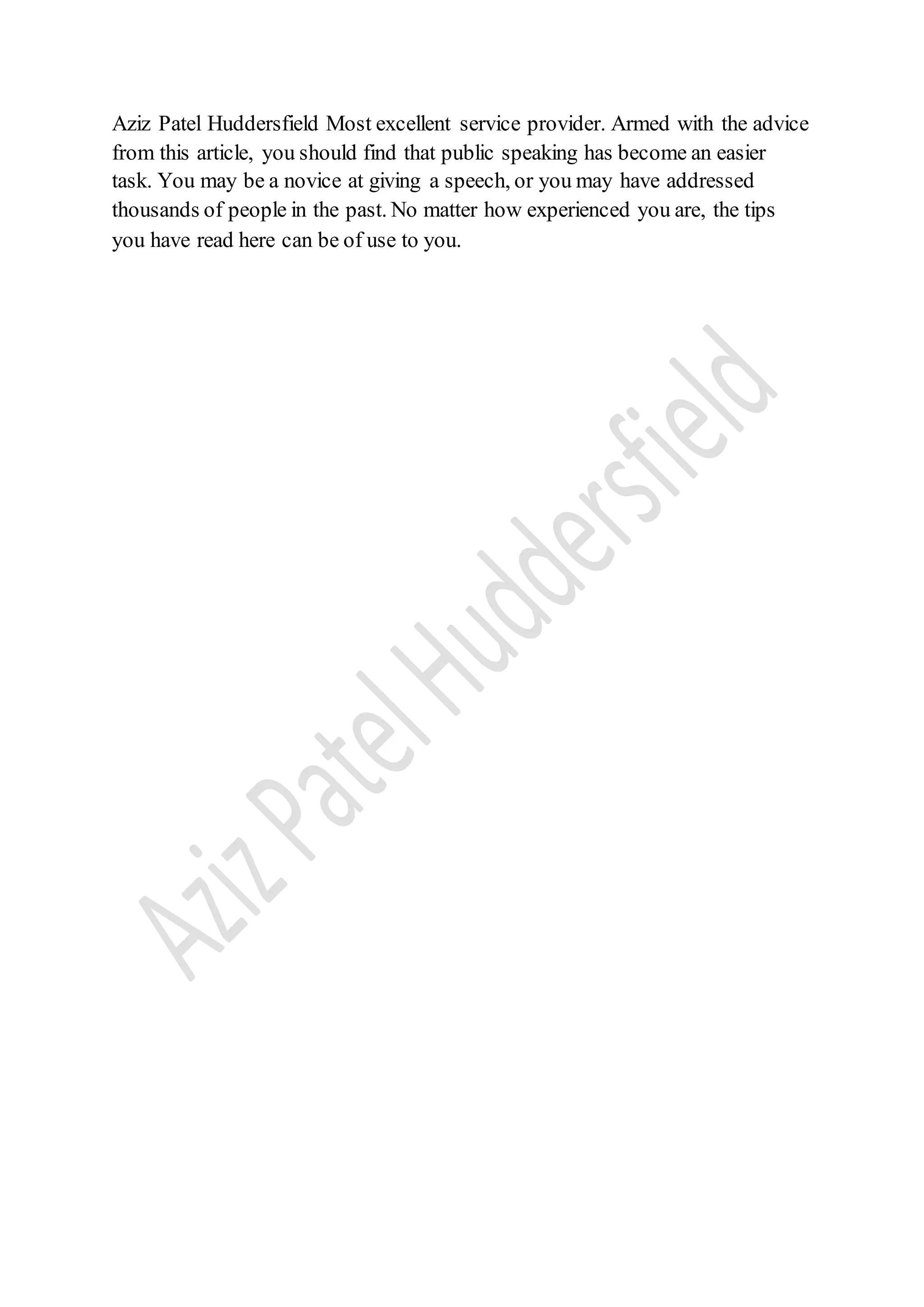 Aziz patel huddersfield getting your point across | PDF