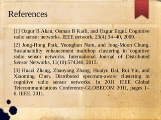 Efficient Clustering scheme in Cognitive Radio Wireless sensor network | PDF