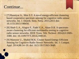 Efficient Clustering scheme in Cognitive Radio Wireless sensor network | PDF