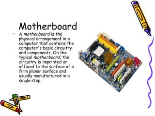 introduction to computer Hardware | PPT