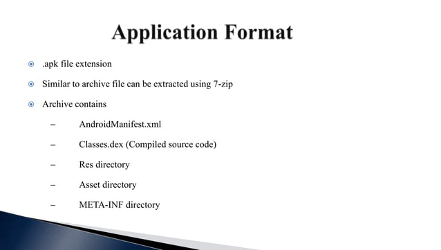 Advanced malware analysis training session8 introduction to android | PPT