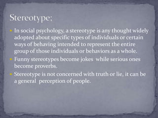 gender base stereotype | PPTX | Movies | Entertainment