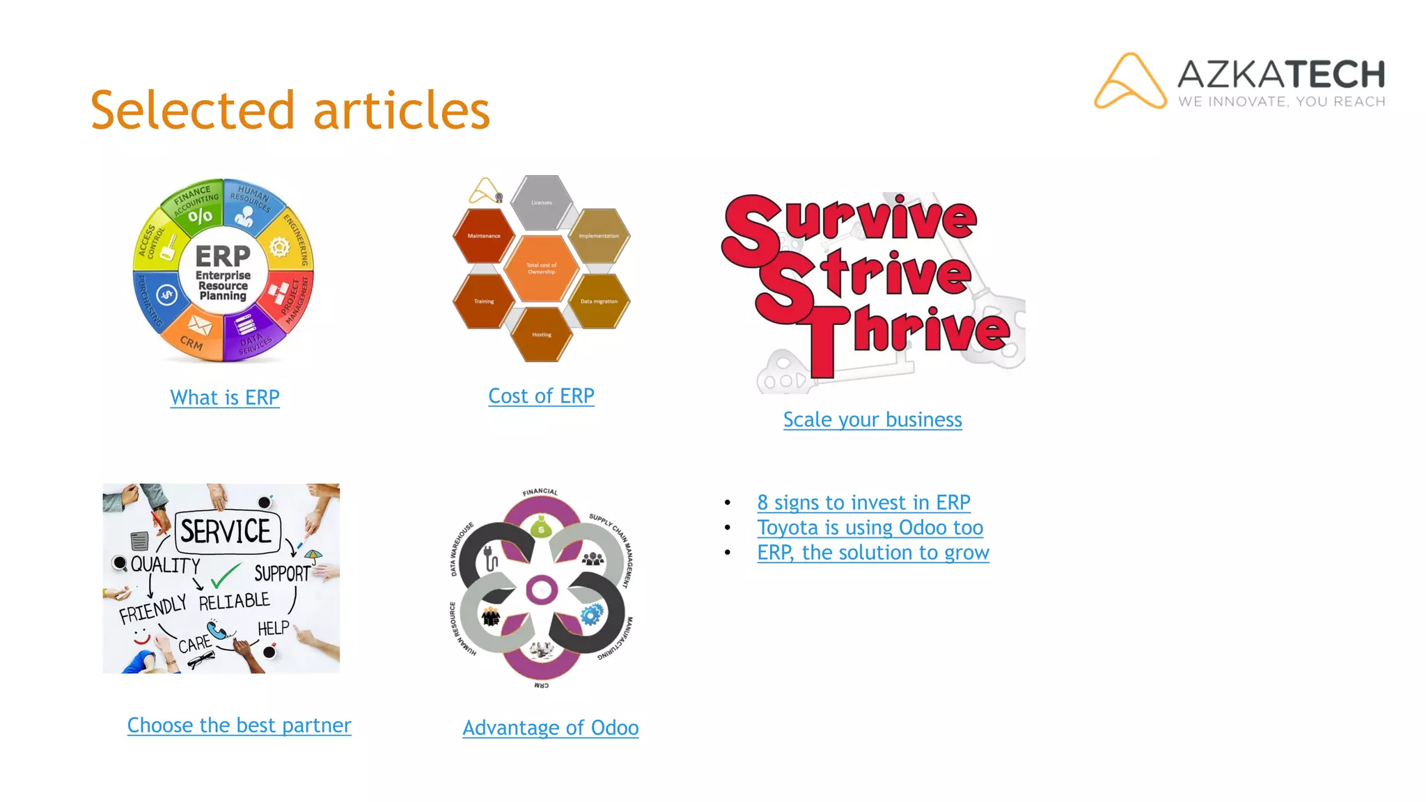 Azkatech odoo erp- email brochure | PPT