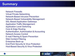 Azlan Security Offering | PDF