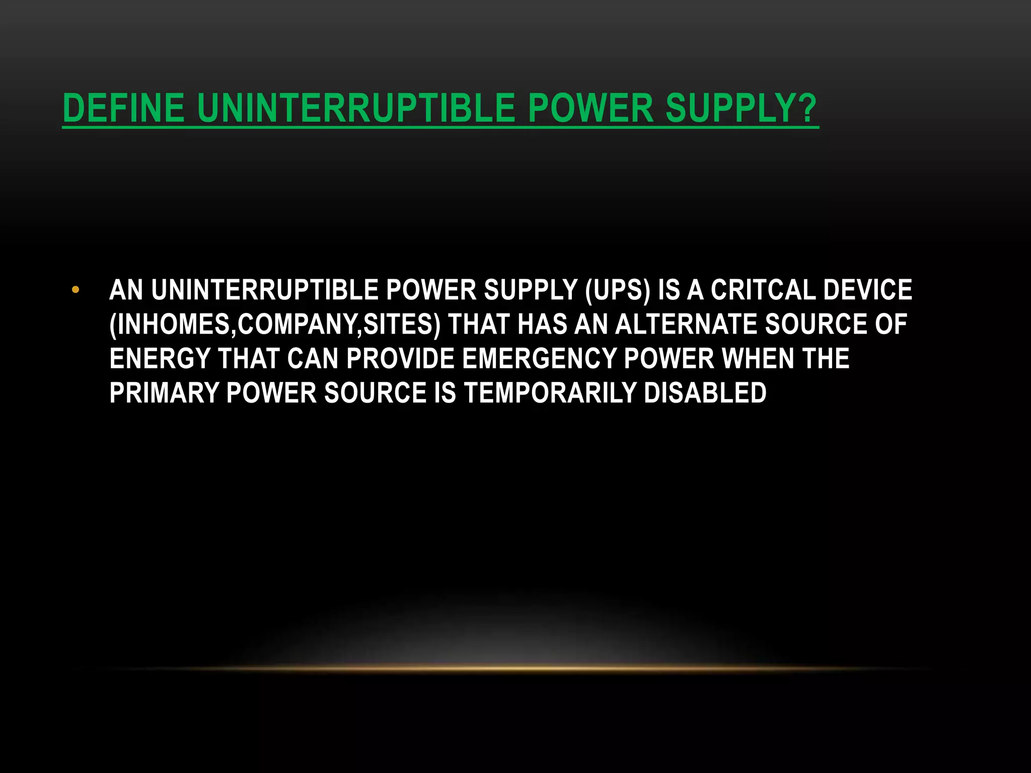 UPS Presentation | PPTX