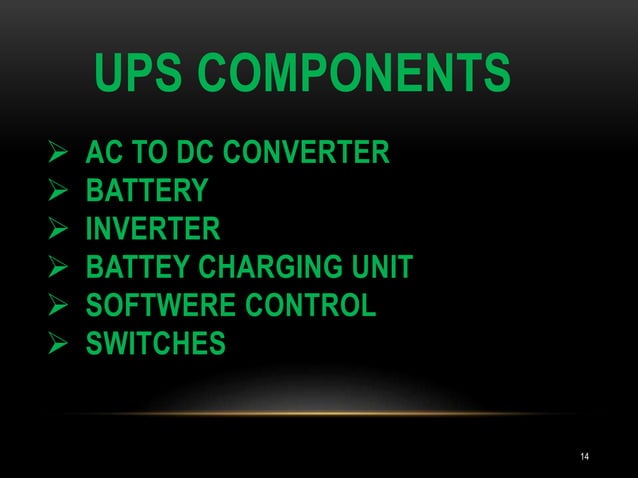 UPS Presentation | PPTX | Gas and Electric | Home Utilities