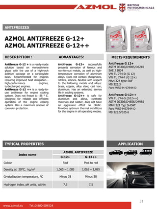 Azmol pvl oils | PDF | Auto Type | Automotive