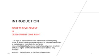 Right to development | PPTX