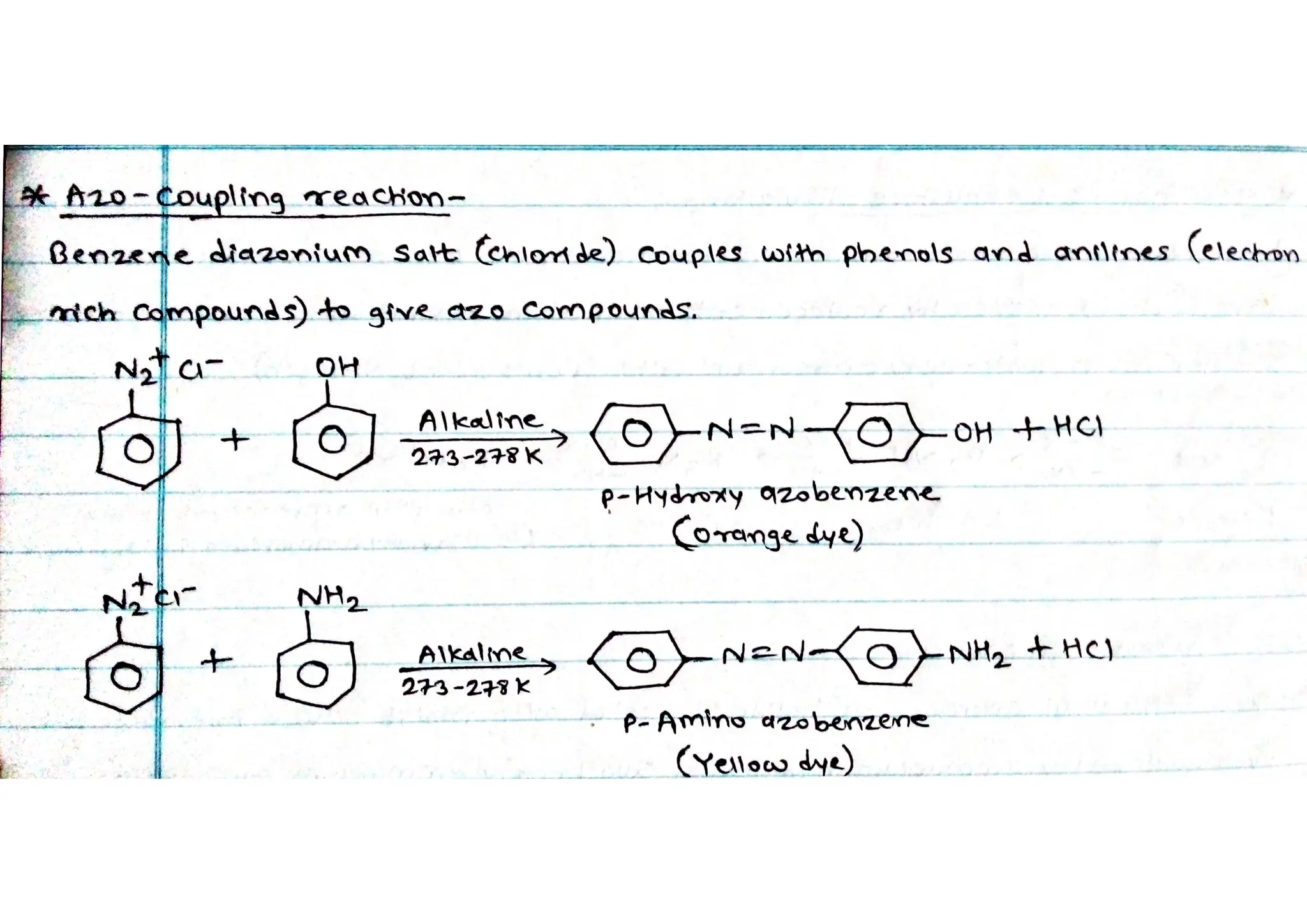 Azo - Coupling Reaction | PDF