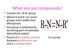 Azo compounds // compounds of Nitrogen | PPT
