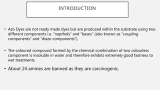 Azo dye presentation | PPTX