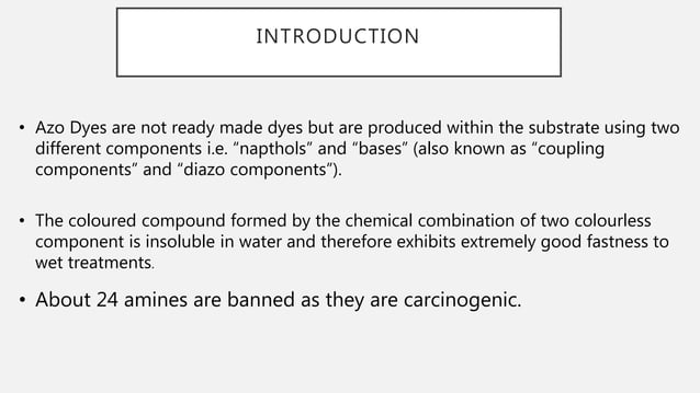 Azo dye presentation | PPTX