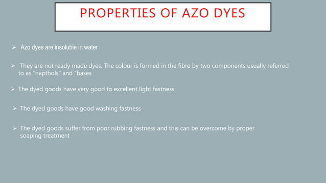Azo dye presentation | PPTX