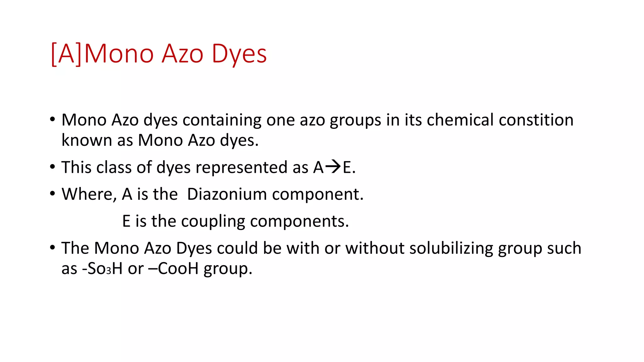 Azo dyes | PPTX