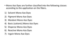Azo dyes | PPTX