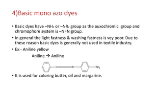 Azo dyes | PPTX