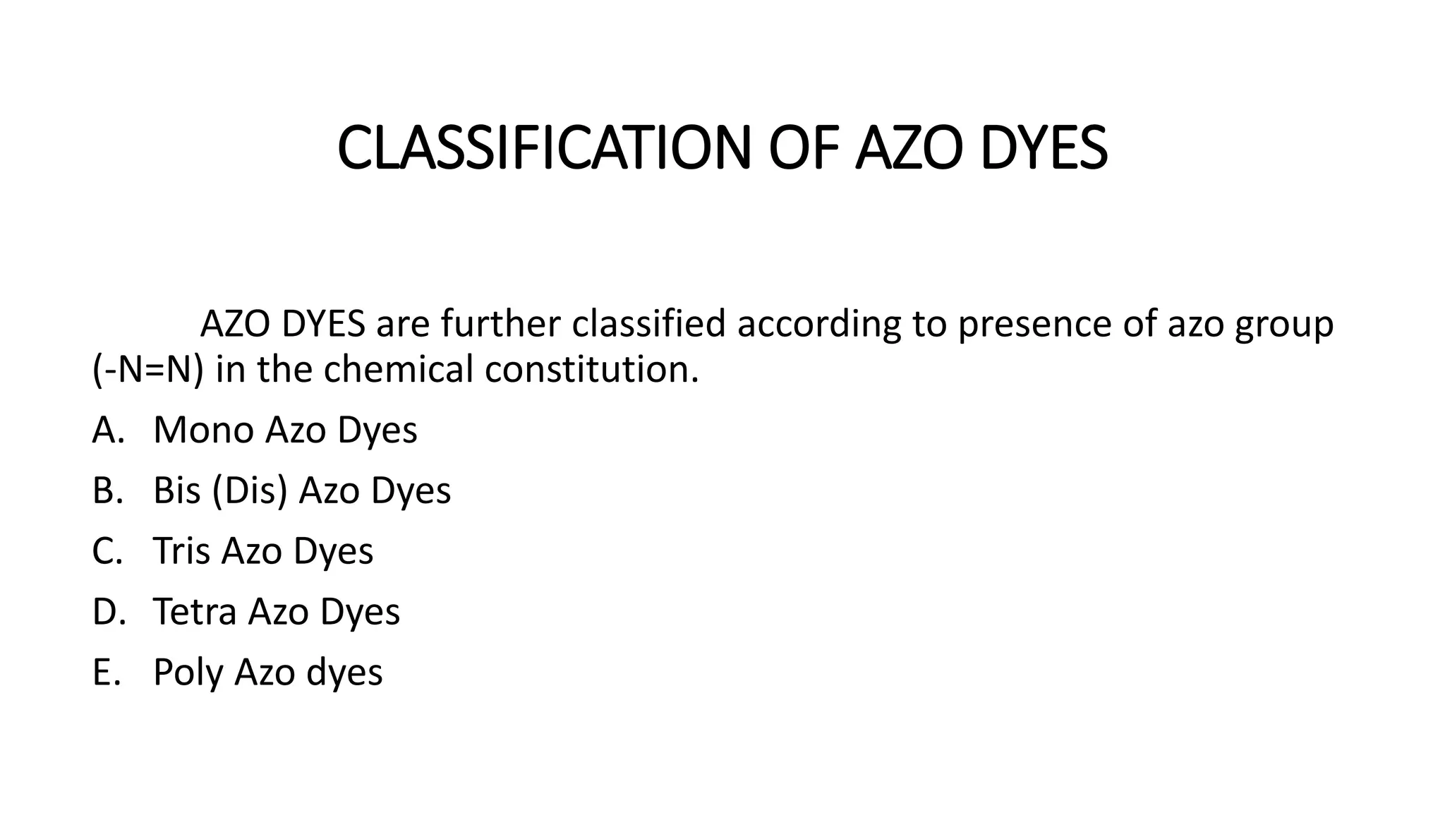 Azo dyes | PDF