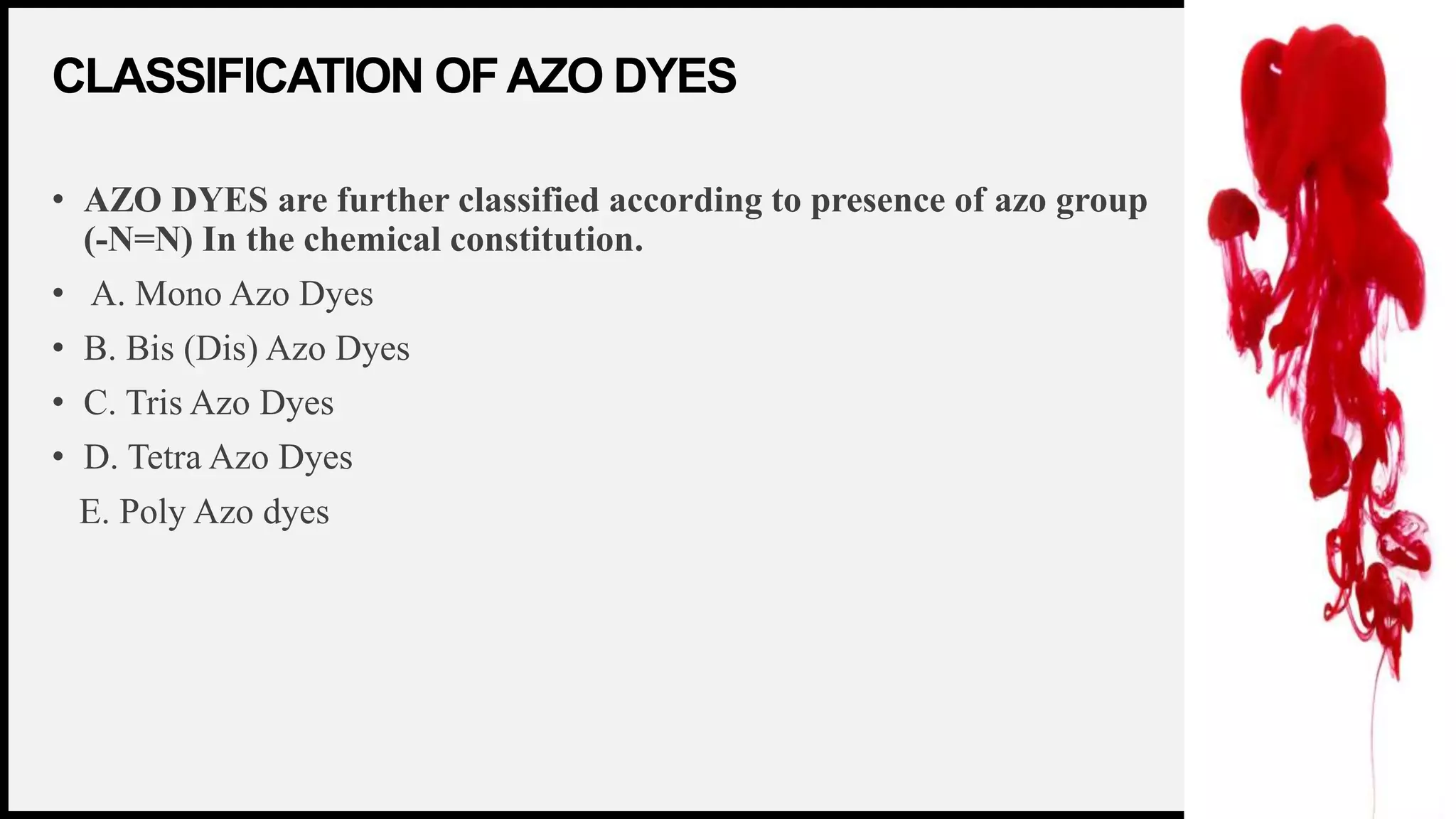 Azo dyes | PPTX