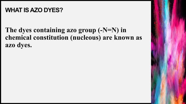 Azo dyes | PPTX