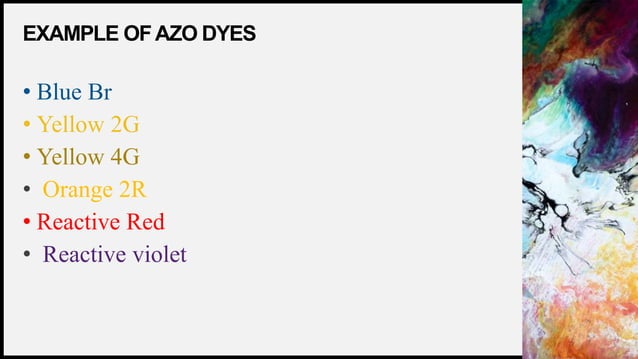 Azo dyes | PPTX