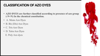 Azo dyes | PPTX