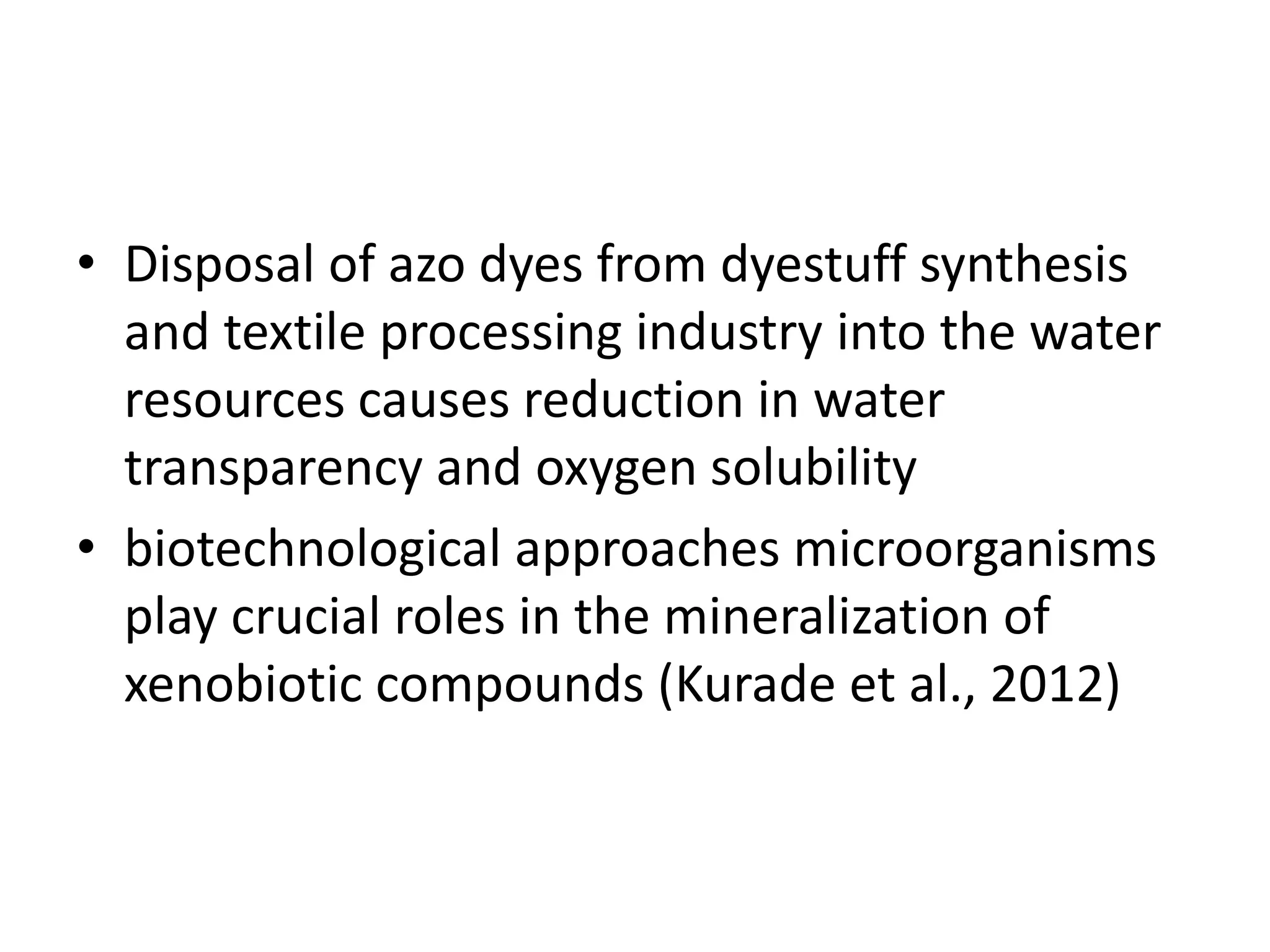 Azo dyes bioremediation and phytormediation | PPTX