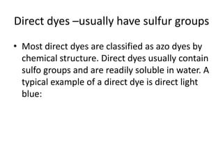 Azo dyes organic chem | PPTX