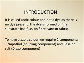 Azoic colours | PPT