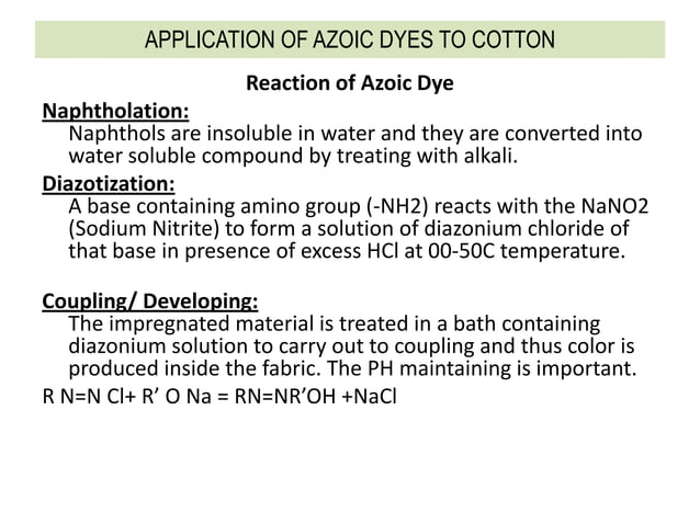 Azoic dyes (2) | PPT