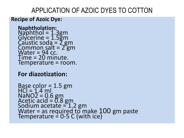 Azoic dyes (2) | PPT