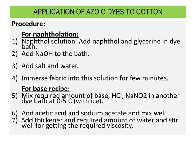 Azoic dyes (2) | PPTX