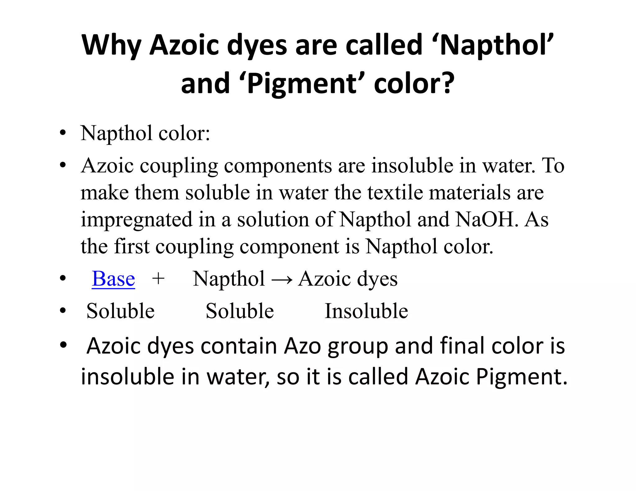 Azoicdyes ppt~1 | PDF