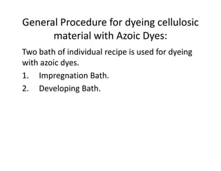 Azoicdyes ppt~1 | PDF