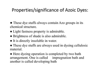 Azoicdyes ppt~1 | PDF