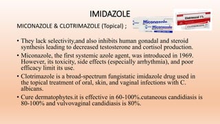 ANTIFUNGAL DRUGS - AZOLES. ppt . | PPTX