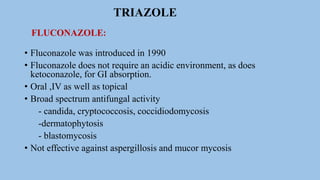 ANTIFUNGAL DRUGS - AZOLES. ppt . | PPTX