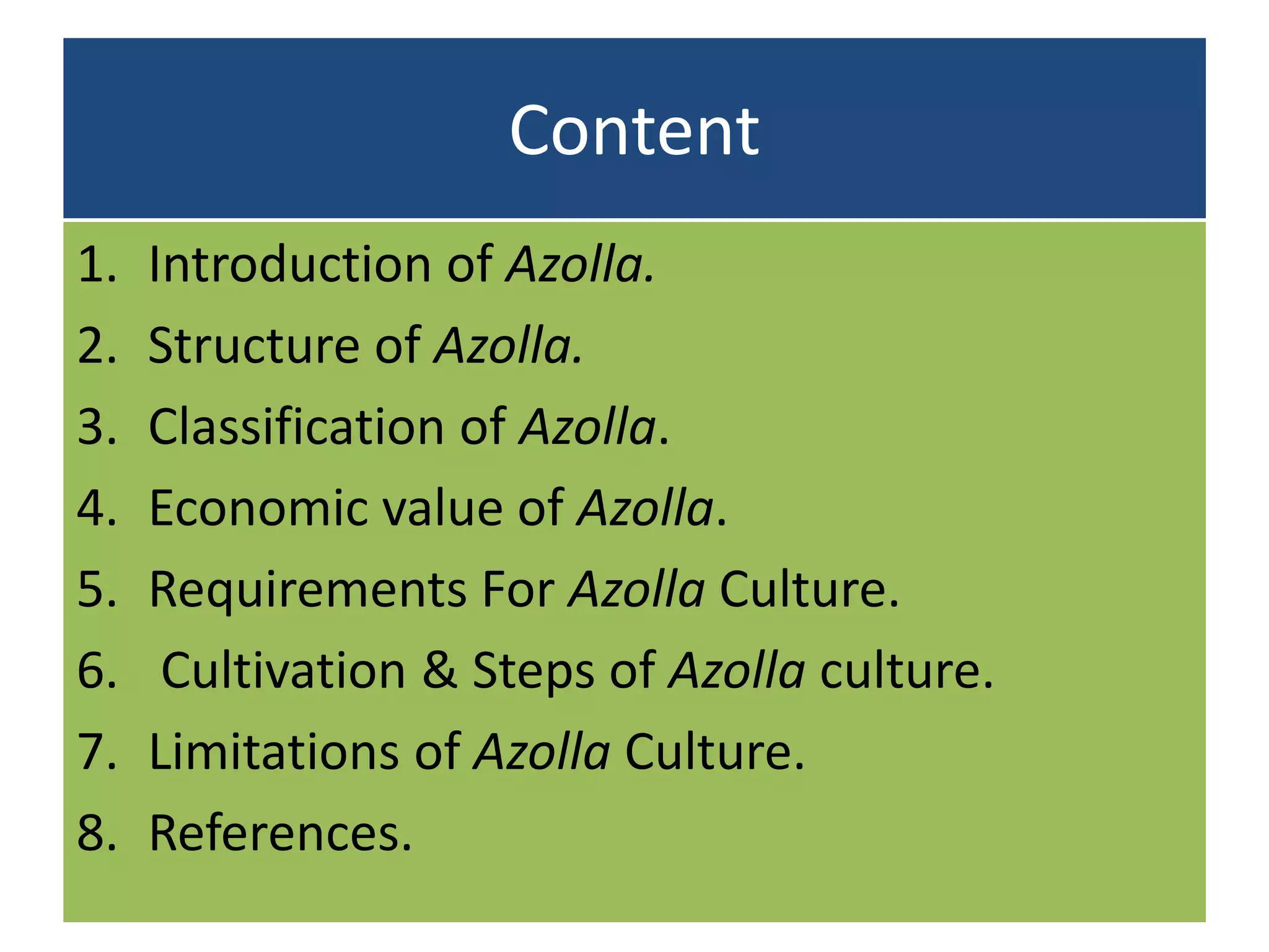 Azolla ppt | PPTX