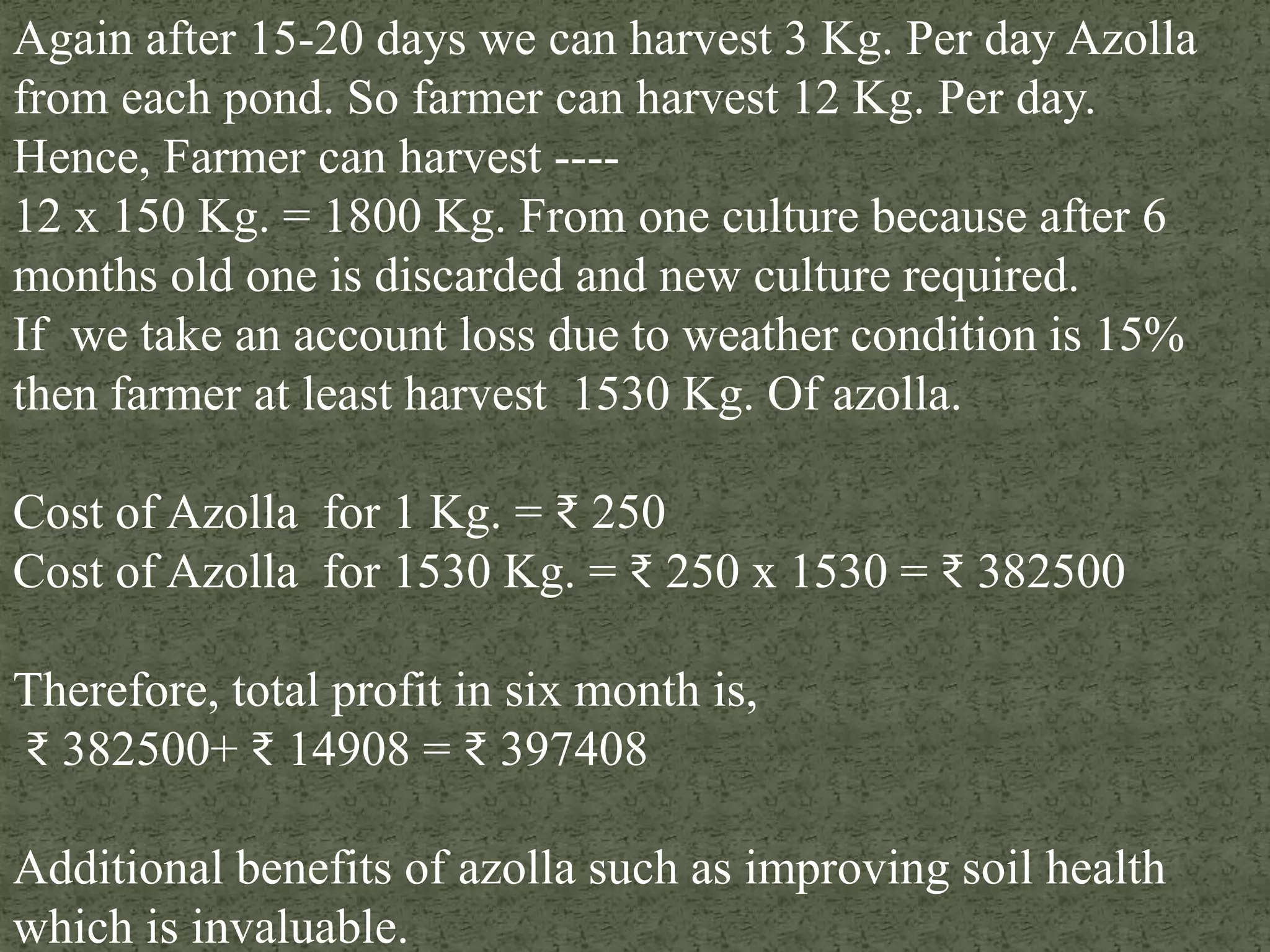Azolla production and its application | PPTX