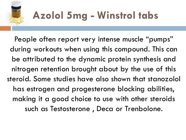 Azolol 5mg - Winstrol tabs Review