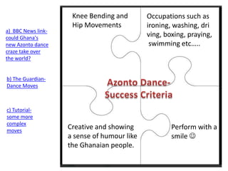 Azonto dance | PPTX