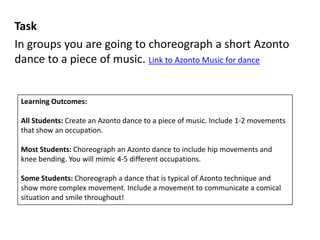Azonto dance | PPTX