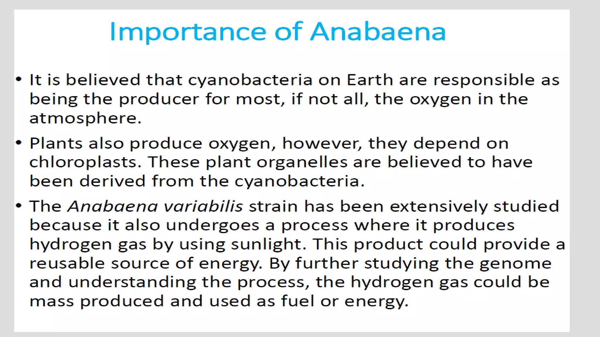 anabaena and azolla power point presentation | PPTX