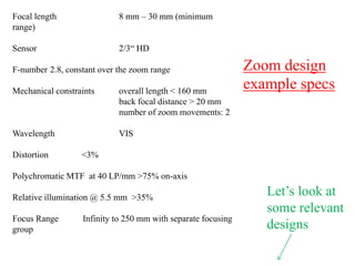 A zoom lens design method, july 3, 2013 | PPTX