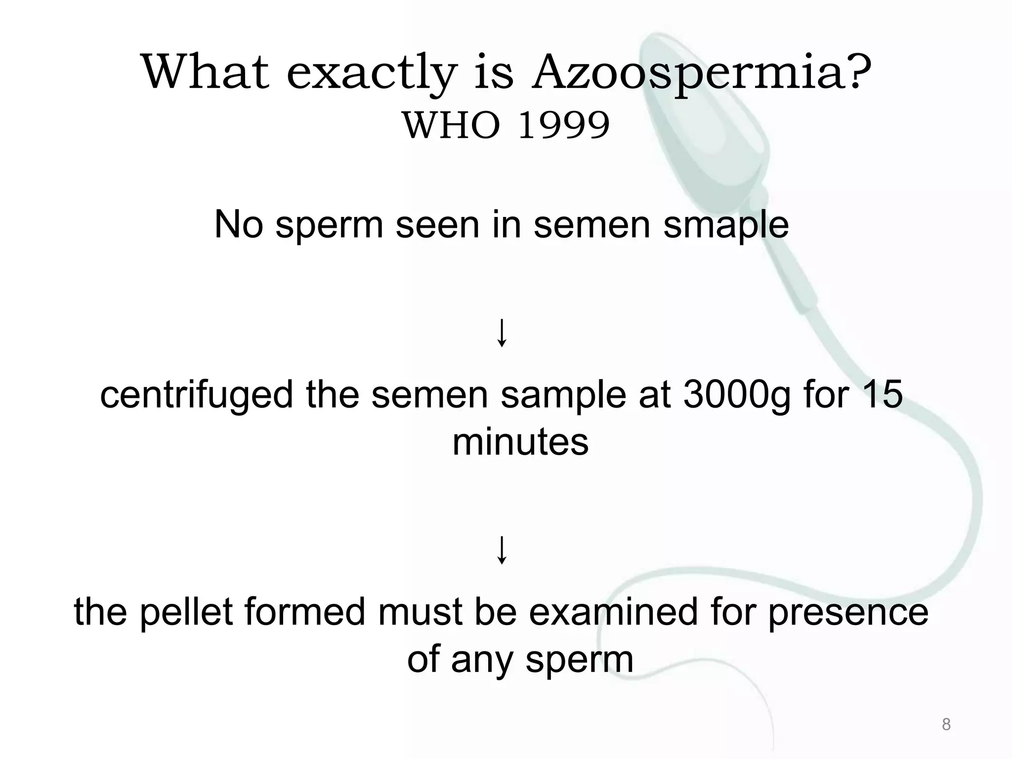 Azoospermia | PPTX
