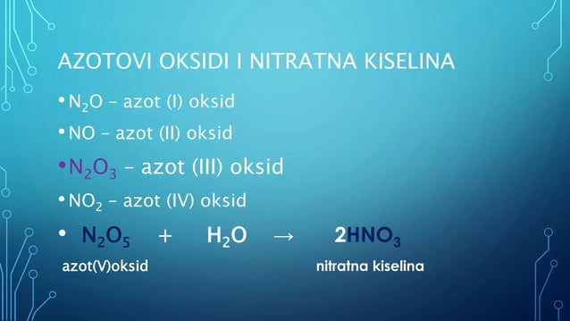 Azot i njegova jedinjenja | PPTX