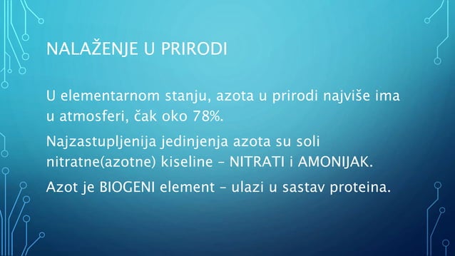 Azot i njegova jedinjenja | PPTX